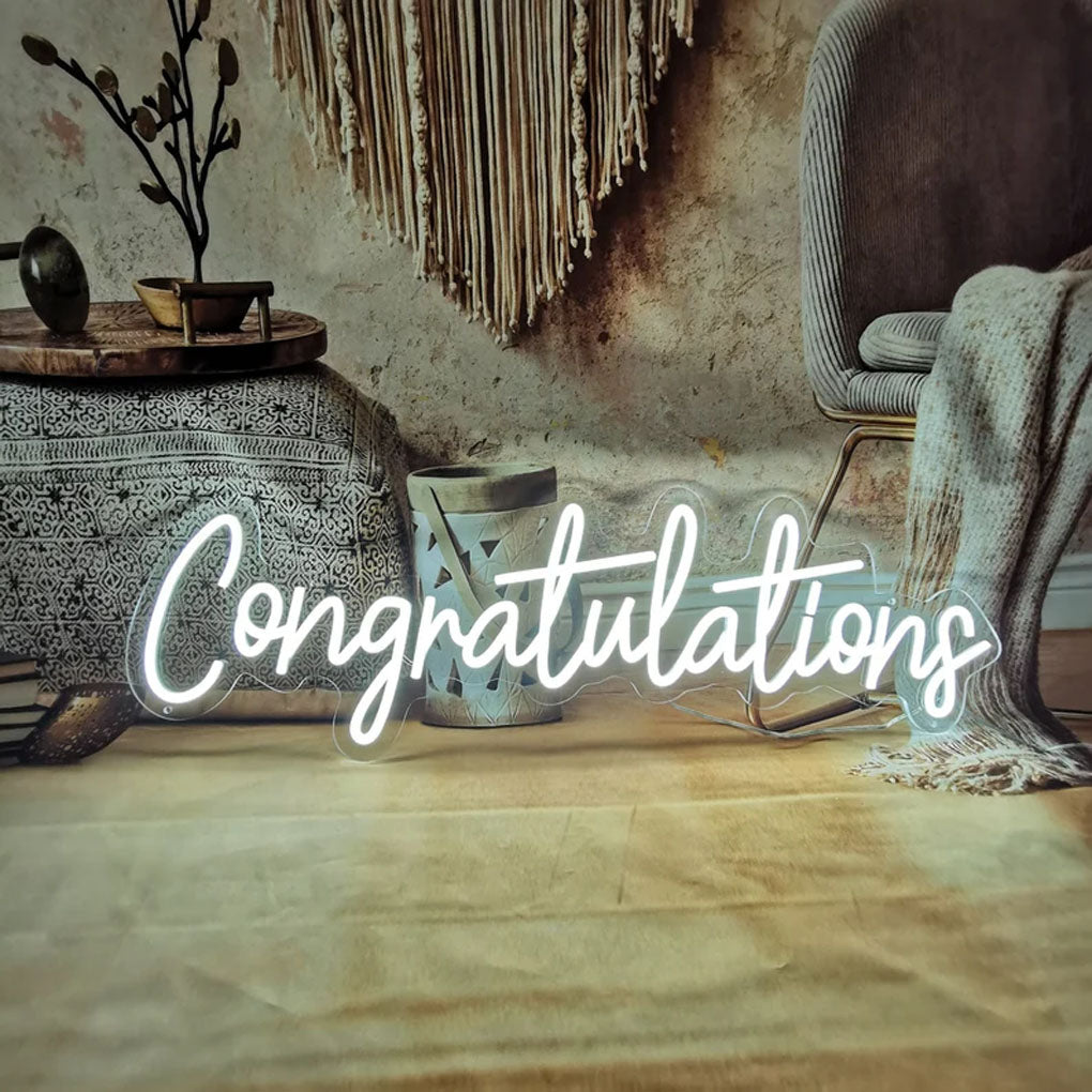 Congratulation Neon Sign – LightUpWorlds